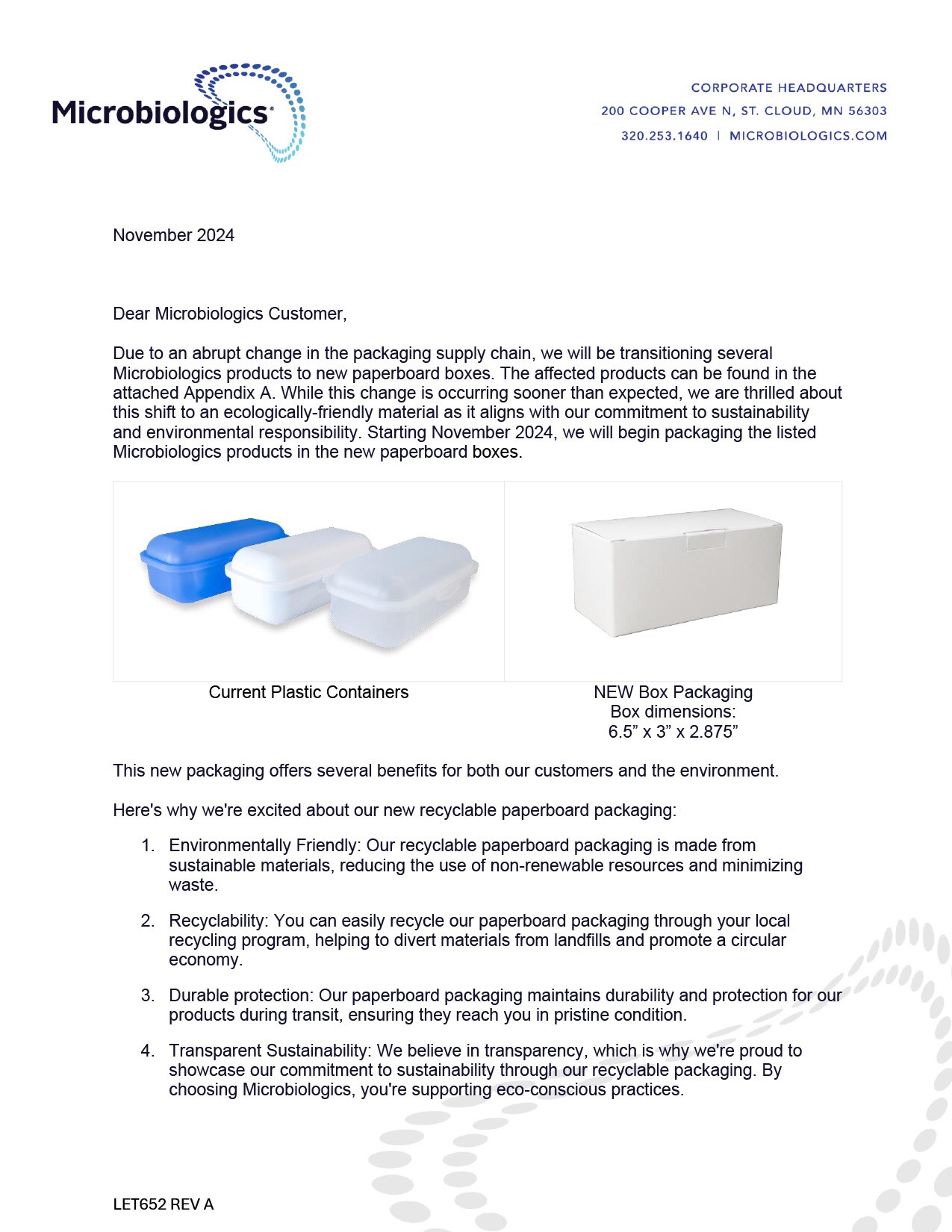 Product Packaging Updates